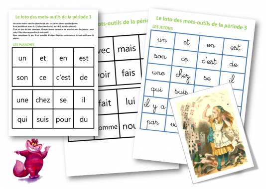 Le loto des mots outils Pilotis 2013 – Le blog de Chat noir