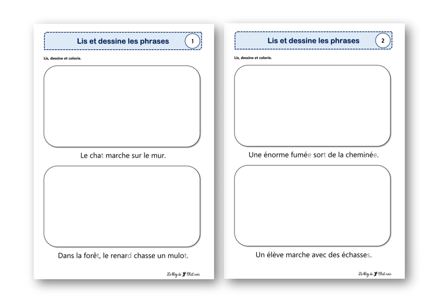Lis et dessine : paliers 1 et 2 – Le blog de Chat noir